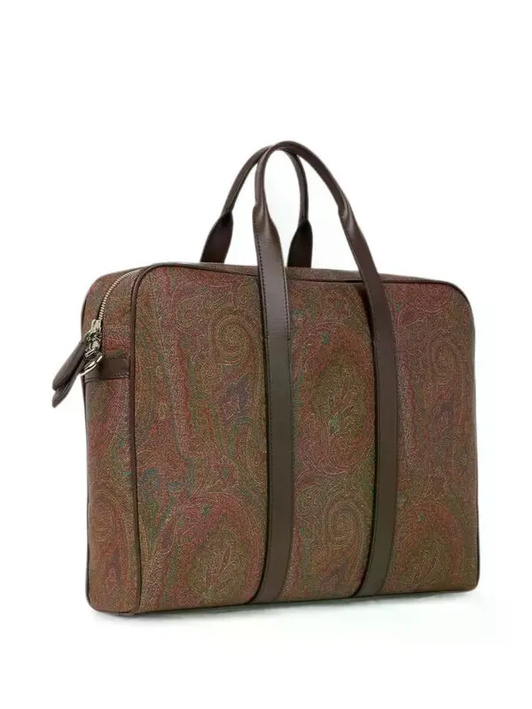 Etro Arnica Paisley Jacquard Document And Laptop Bag