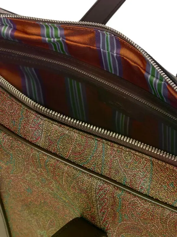 Etro Arnica Paisley Jacquard Document And Laptop Bag