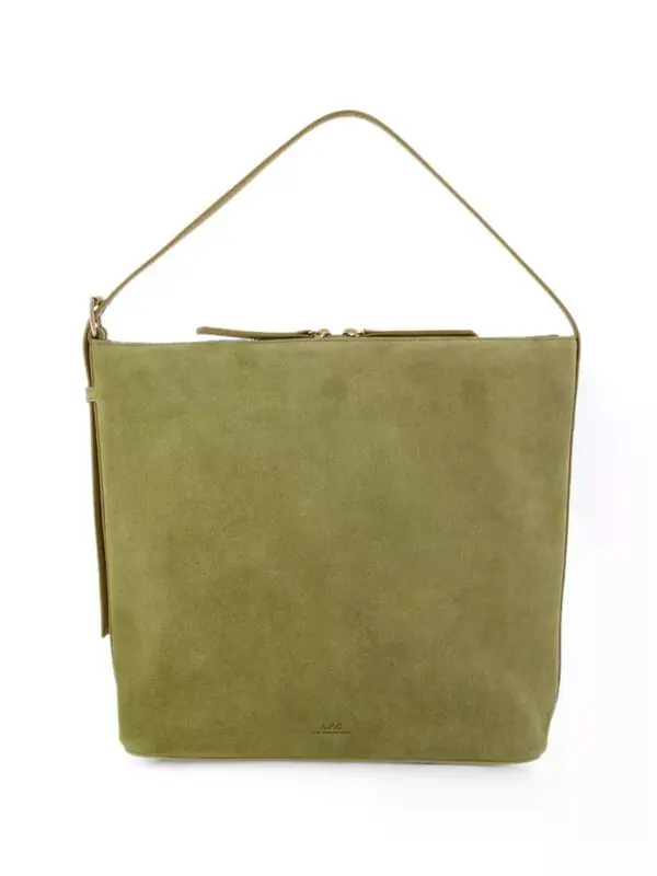 A.p.c. Vera Suede Shoulder Bag - Green