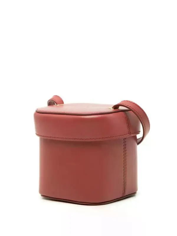Celine Calfskin Triomphe Box Bag - Red