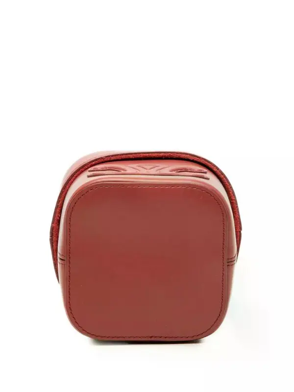 Celine Calfskin Triomphe Box Bag - Red