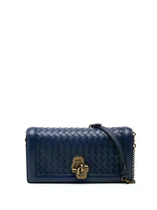 Bottega Veneta Olimpia Knot Crossbody Bag - Blue
