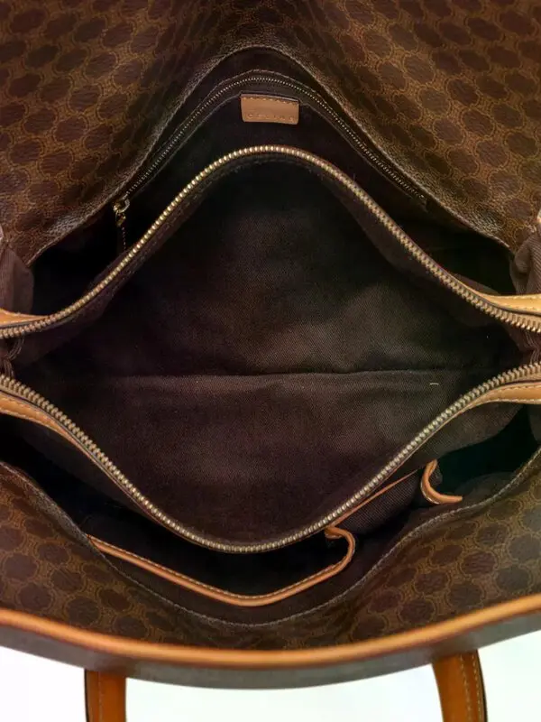 Celine Macadam Coated Canvas Handbag