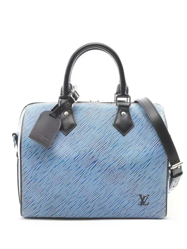 LOUIS VUITTON Epi Denim Speedy Bandoulière Tote Bag - Blue