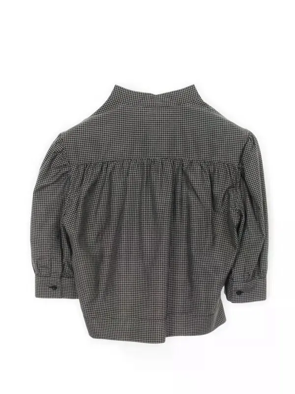 Dior Puff Sleeve Pussy-bow Blouse