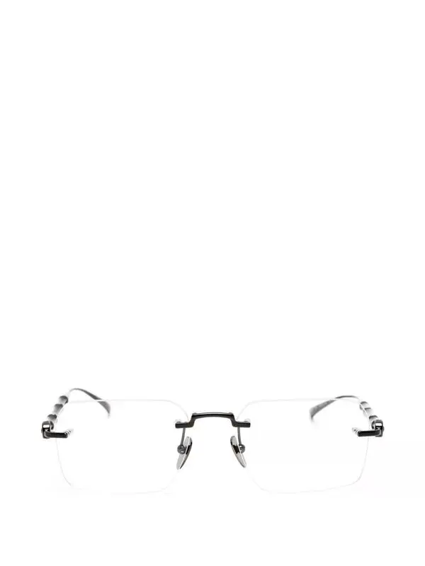 Gucci Rimless Eyeglasses With Bamboo Effect - Grey