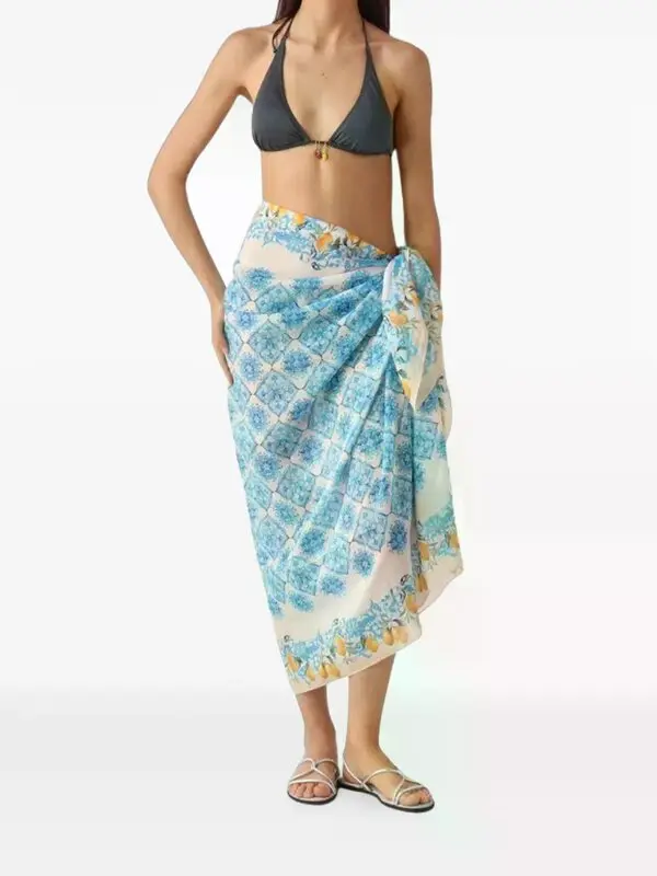MC2 SAINT BARTH Tahiti Tile-pattern Pareo