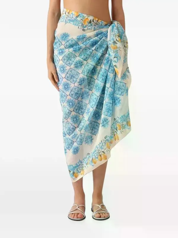 MC2 SAINT BARTH Tahiti Tile-pattern Pareo
