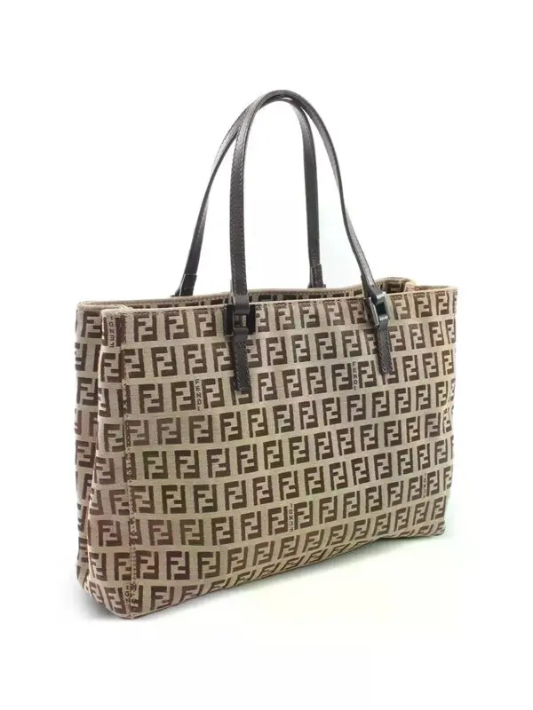 Fendi Zucchino Tote Bag - Neutrals
