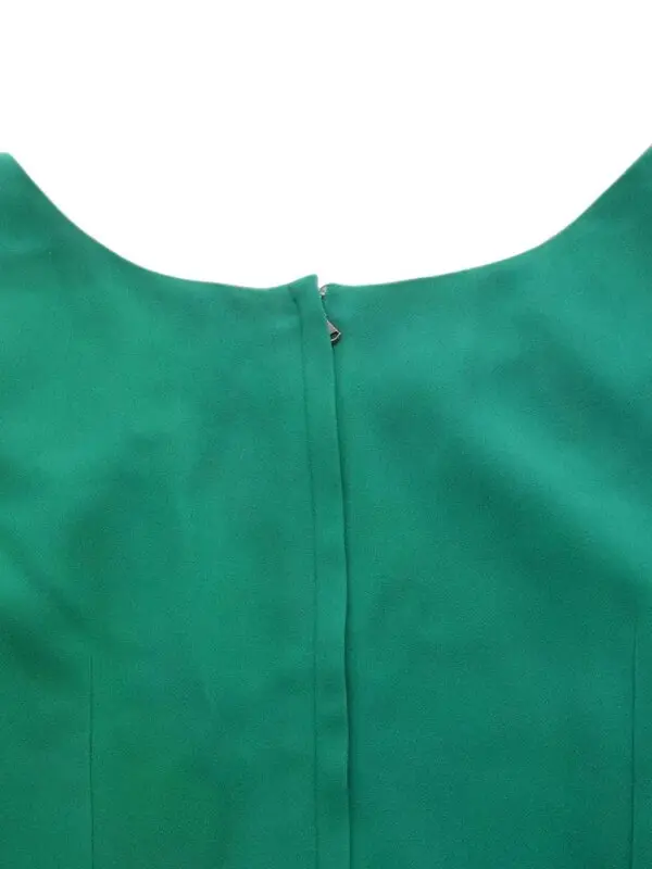 Dolce & Gabbana Short Sleeve Ruffled Hem Dress