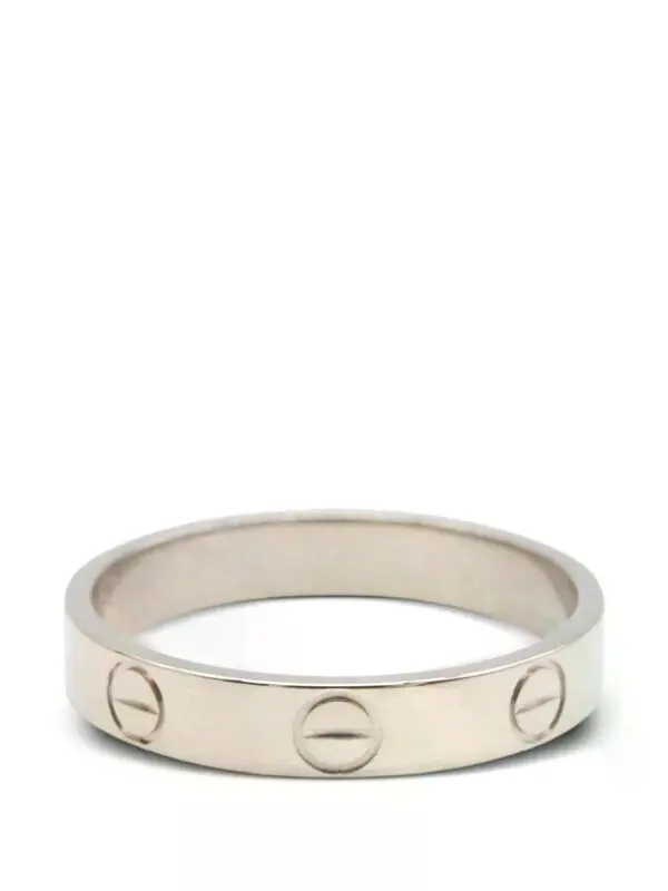 Cartier Mini Love Ring In White Gold - Silver