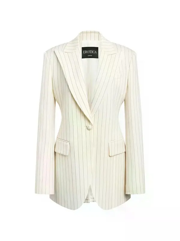 DONDUP Long-sleeved Blazer With Notched Lapel - Neutrals