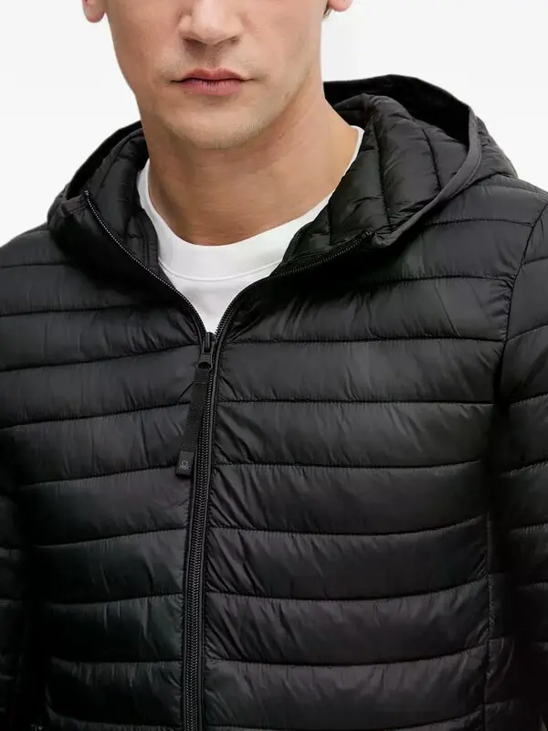 BENETTON Hooded Puffer Jacket - Black