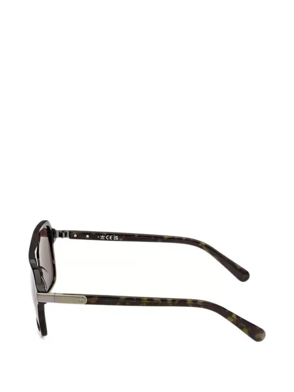 Adidas Tortoiseshell-effect Pilot Frame Sunglasses