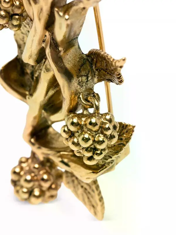Saint Laurent Tone Berry Motif Brooch