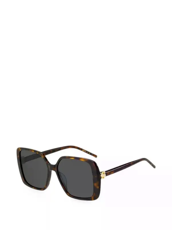BOSS Double B Monogram Square Frame Sunglasses
