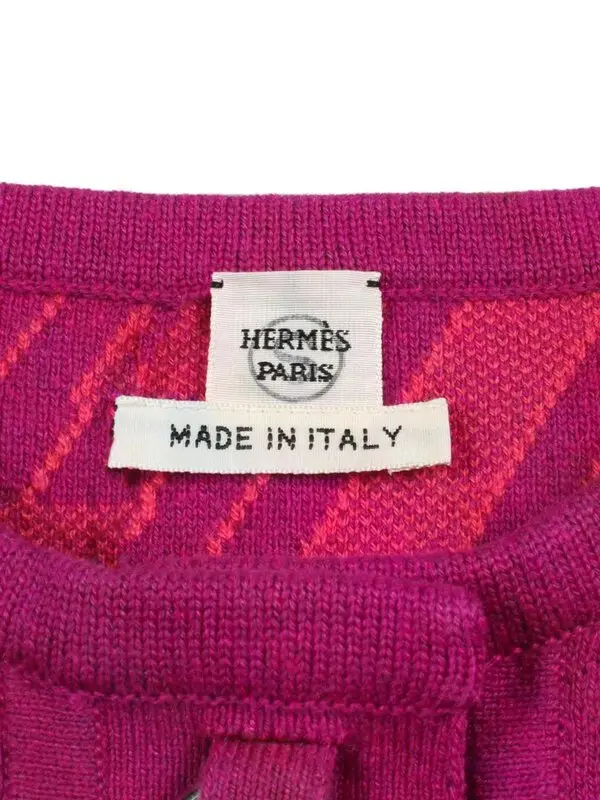 Hermès Fine Knit Crew Neck Short Sleeve Top