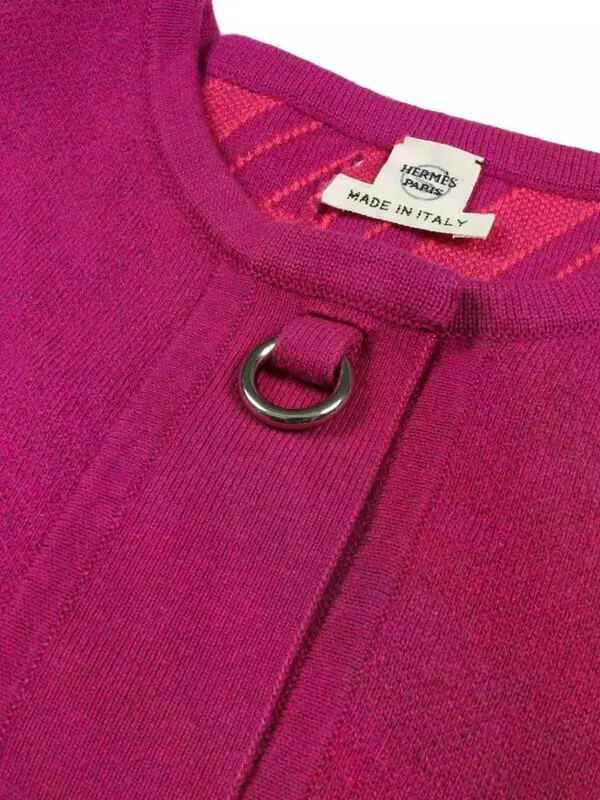 Hermès Fine Knit Crew Neck Short Sleeve Top
