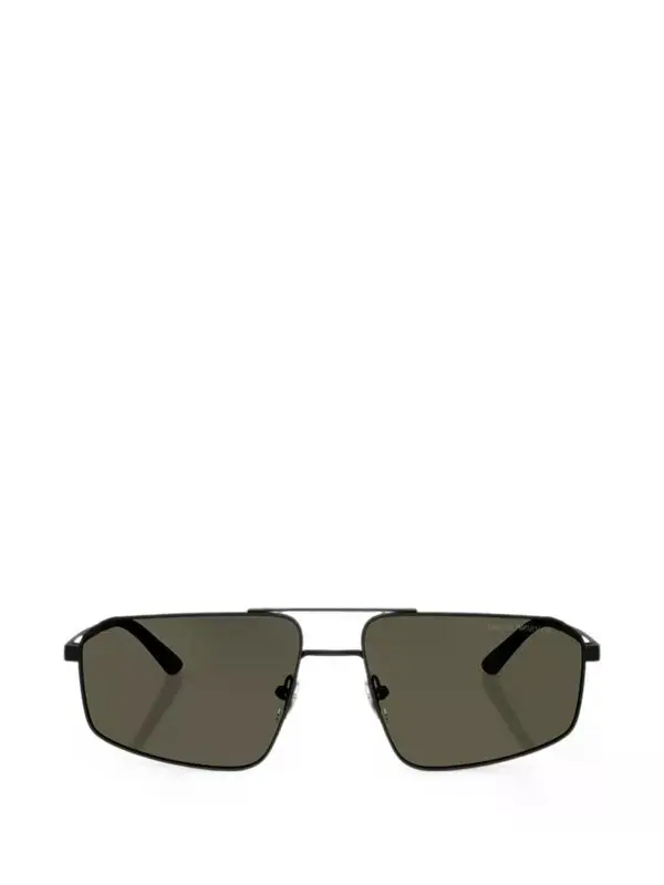 Emporio Armani Geometric Frame Sunglasses - Black