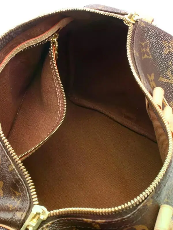 LOUIS VUITTON Speedy Monogram Tote Bag - Brown