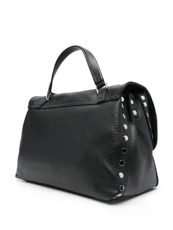 ZANELLATO Studded Leather Tote Bag - Black