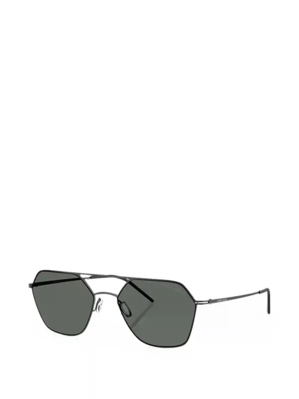 Giorgio Armani Geometric Frame Sunglasses - Black