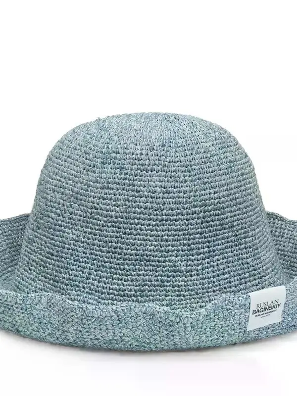 Ruslan Baginskiy Scallop-edge Interwoven Bucket Hat