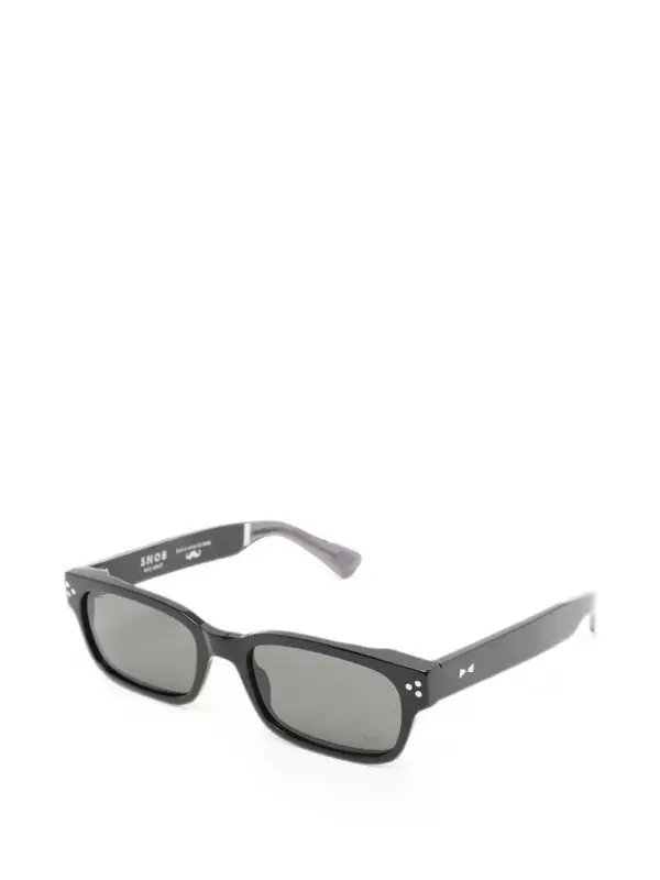 SNOB Rectangle-frame Sunglasses - Black