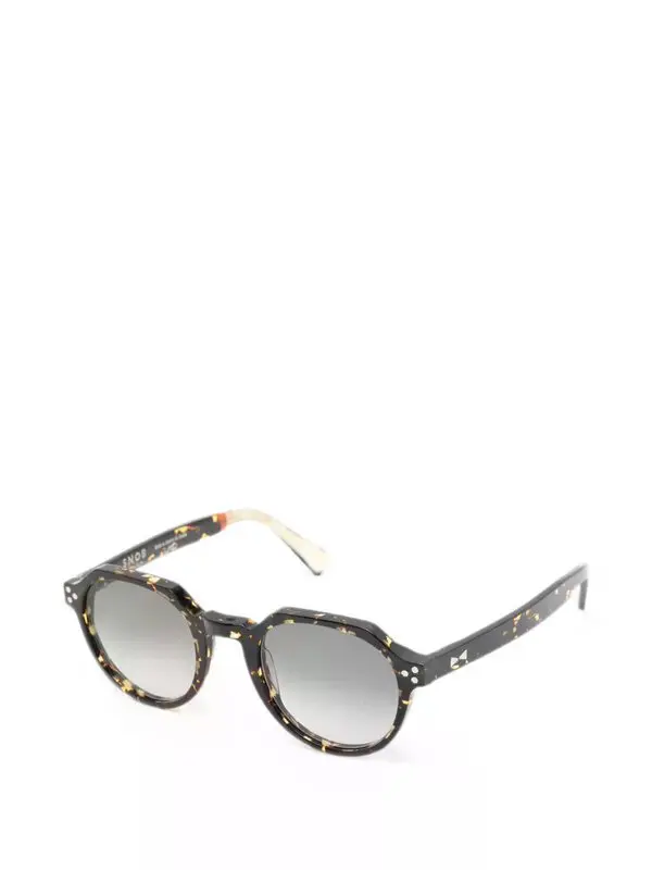SNOB Tortoiseshell-effect Geometric-frame Sunglasses