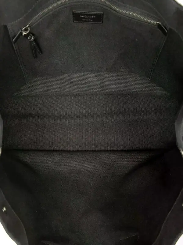 Saint Laurent Large Canvas Rive Gauche Tote Bag