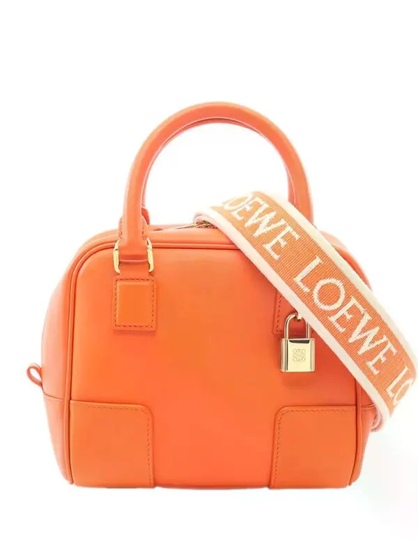 Loewe Calfskin Amazona 16 Square Bag - Orange