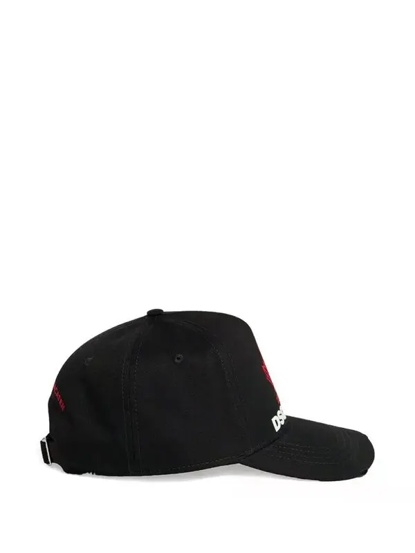 Dsquared2 Logo-print Distressed Baseball Cap