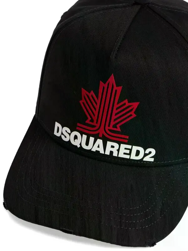 Dsquared2 Logo-print Distressed Baseball Cap