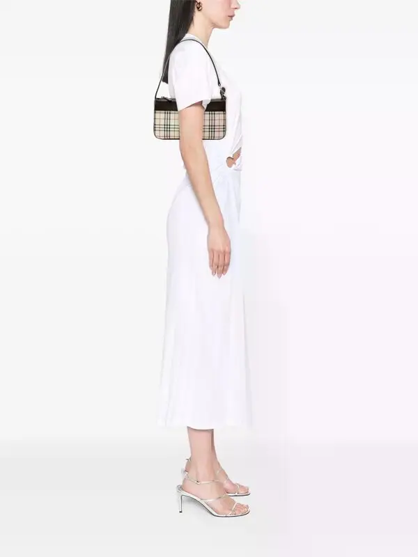 Burberry House Check Canvas Shoulder Bag - Neutrals