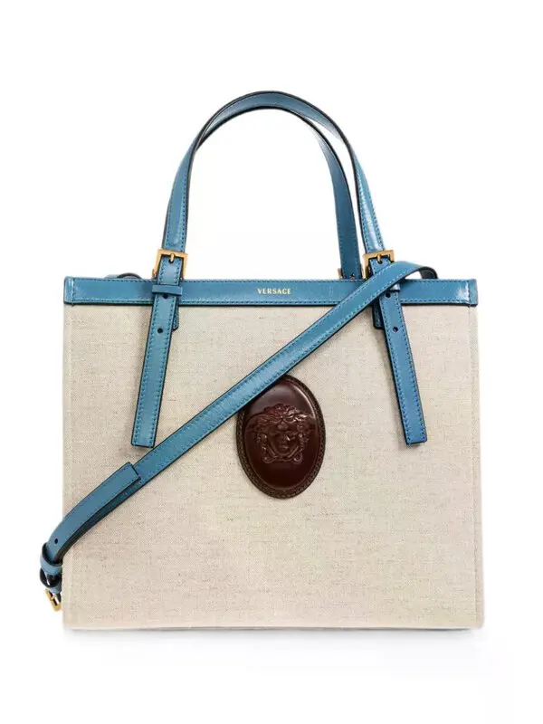 Versace Large Riviera Tote Bag - Neutrals