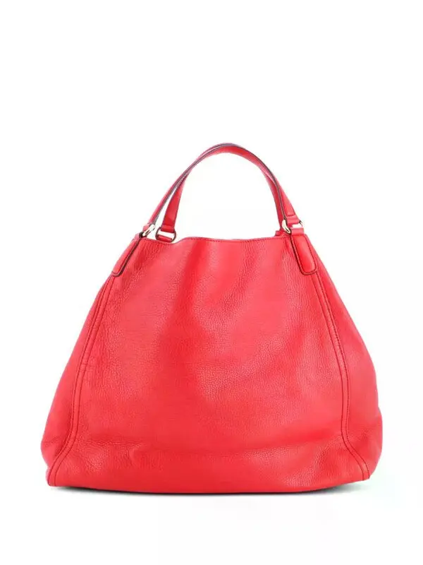 Gucci Soho Leather Large Shoulder Bag - Red