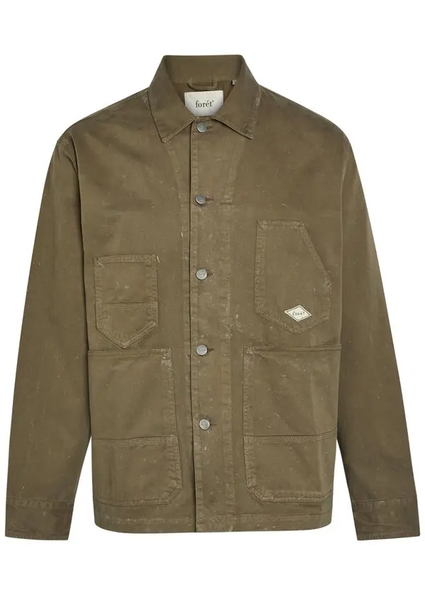 FORET Hunter Cotton Jacket With Embroidered Detail