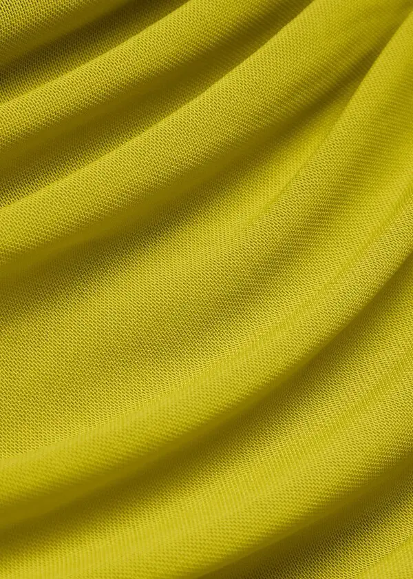 DEME The Oakland Draped Stretch-tulle Gown