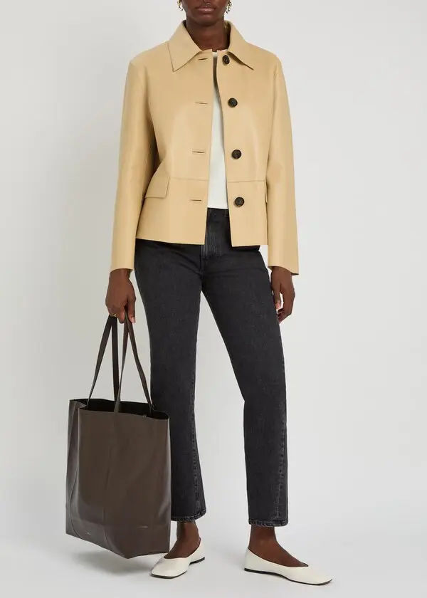 TOTEME Bonded Leather Jacket