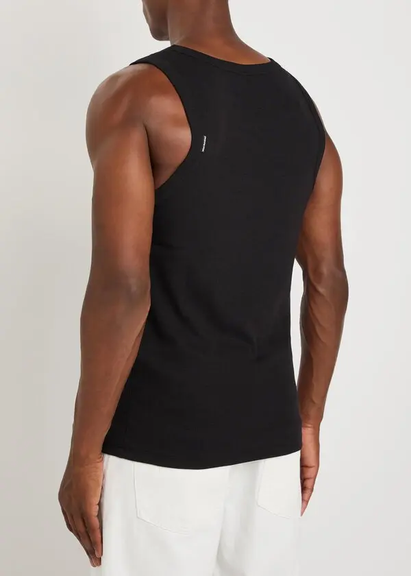 WON HUNDRED Ribbed Stretch-cotton Tank Top