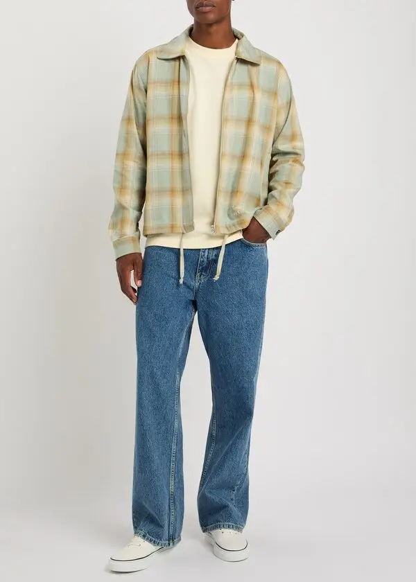 FORET Loft Checked Cotton Overshirt - Multicoloured 1