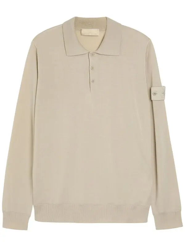 Stone Island Ghost Wool Polo Top