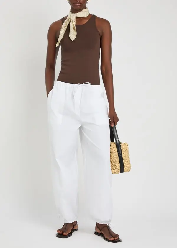 TOTEME Compact Knit Tank Top - Brown