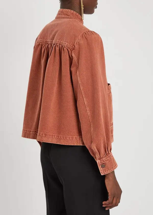 Chloé Gathered Denim Jacket