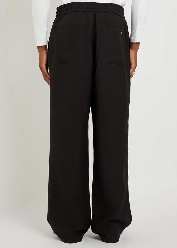 AMI Paris Wide-leg Woven Trousers