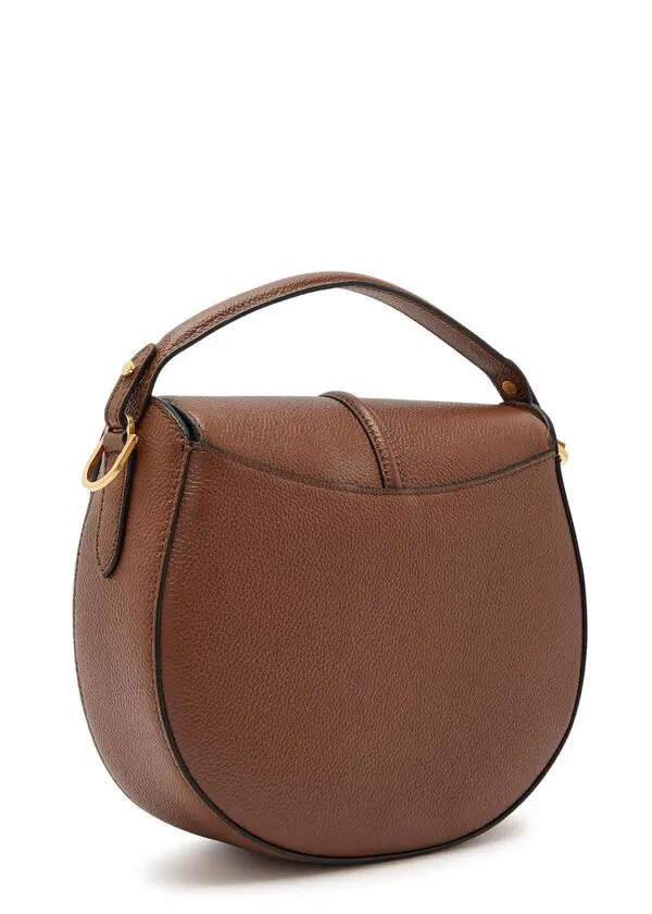 DEMELLIER Siena Grained Leather Saddle Bag - Tan
