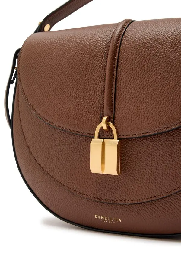 DEMELLIER Siena Grained Leather Saddle Bag - Tan