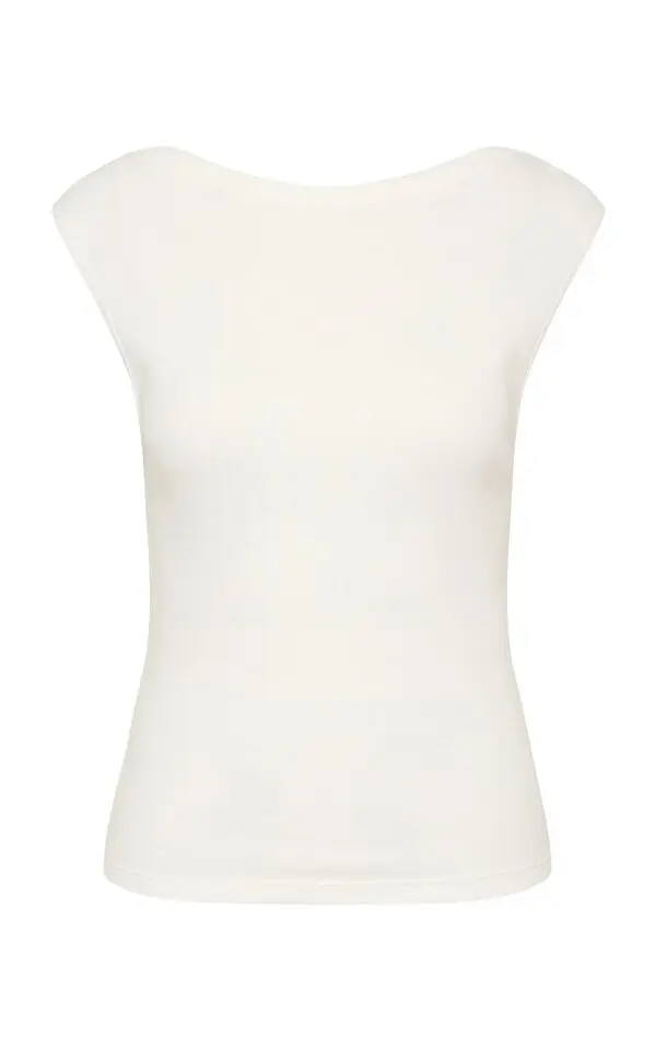 ST. AGNI Ballerina Cotton Top - White
