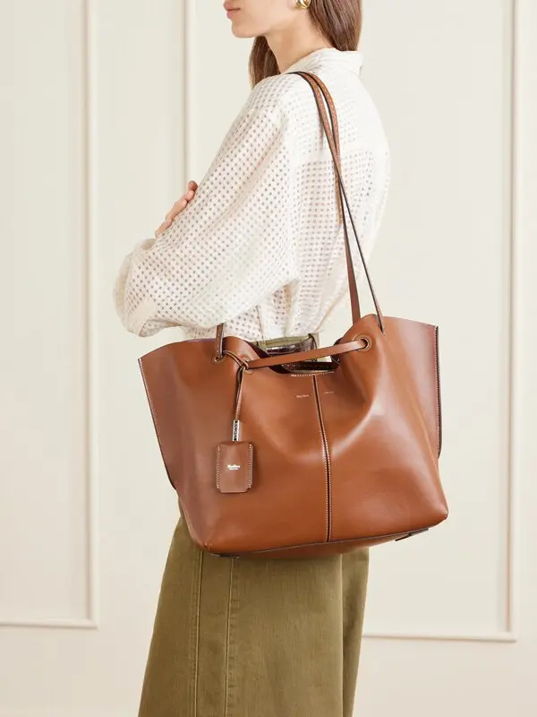 Max Mara Leather Shoulder Bag - Brown