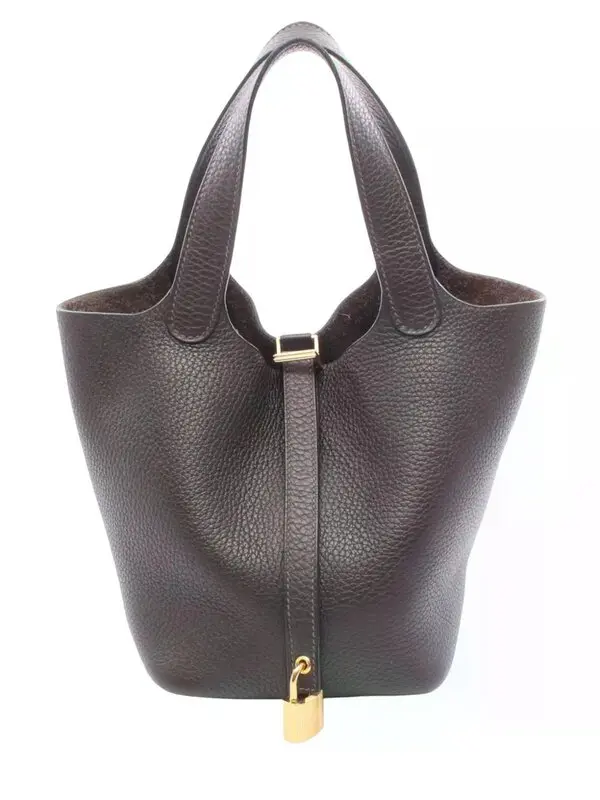 Hermès Clemence Picotin Lock 18 Handbag - Brown